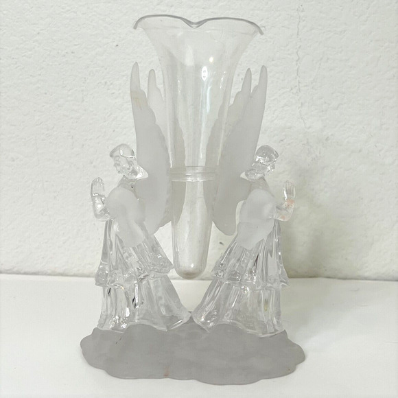 Unmarked | Accents | Vintage Acrylic Angels Bud Vase Transclucent 7 In ...